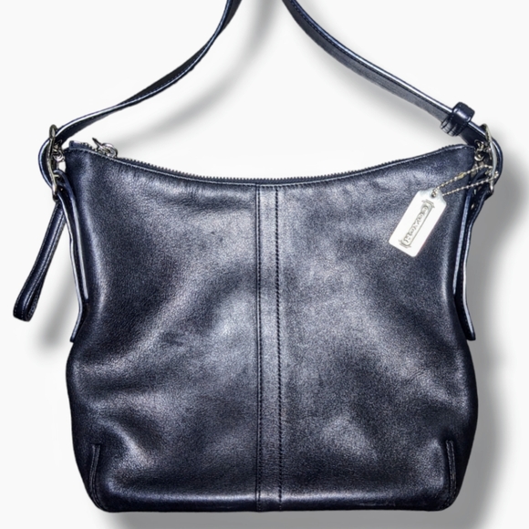 Coach | Bags | Coach Vintage Legacy Black Leather Slim Bucket Shoulder ...